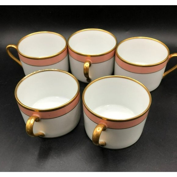 Fitz and Floyd | Dining | Set Of 5 Flat Cups Renaissance Peach Wide ...